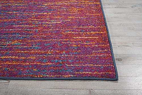 Nourison Passion Abstract Multicolor 8' x 10' Area -Rug, Easy -Cleaning, Non Shedding, Bed Room, Living Room, Dining Room, Kitchen (8x10)
