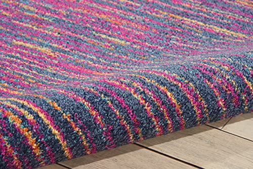Nourison Passion Abstract Multicolor 2'2" x 7'6" Area -Rug, Easy -Cleaning, Non Shedding, Bed Room, Living Room, Dining Room, Kitchen (2x8)