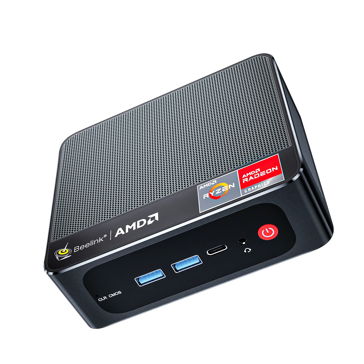 Beelink SER3 Mini PC,AMD Ryzen 7 3750H Processor,Mini Computer with 8G DDR4 RAM/256GB M.2 NVMe 2280 SSD,4K FPS/Dual HDMI/WiFi 5/BT4.0/Support Auto Power On