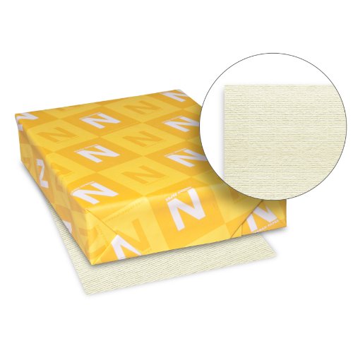 Neenah Classic Laid Premium Paper, 8.5" x 11", 24 lb, Natural White (Ivory), 500 Sheets (06531)
