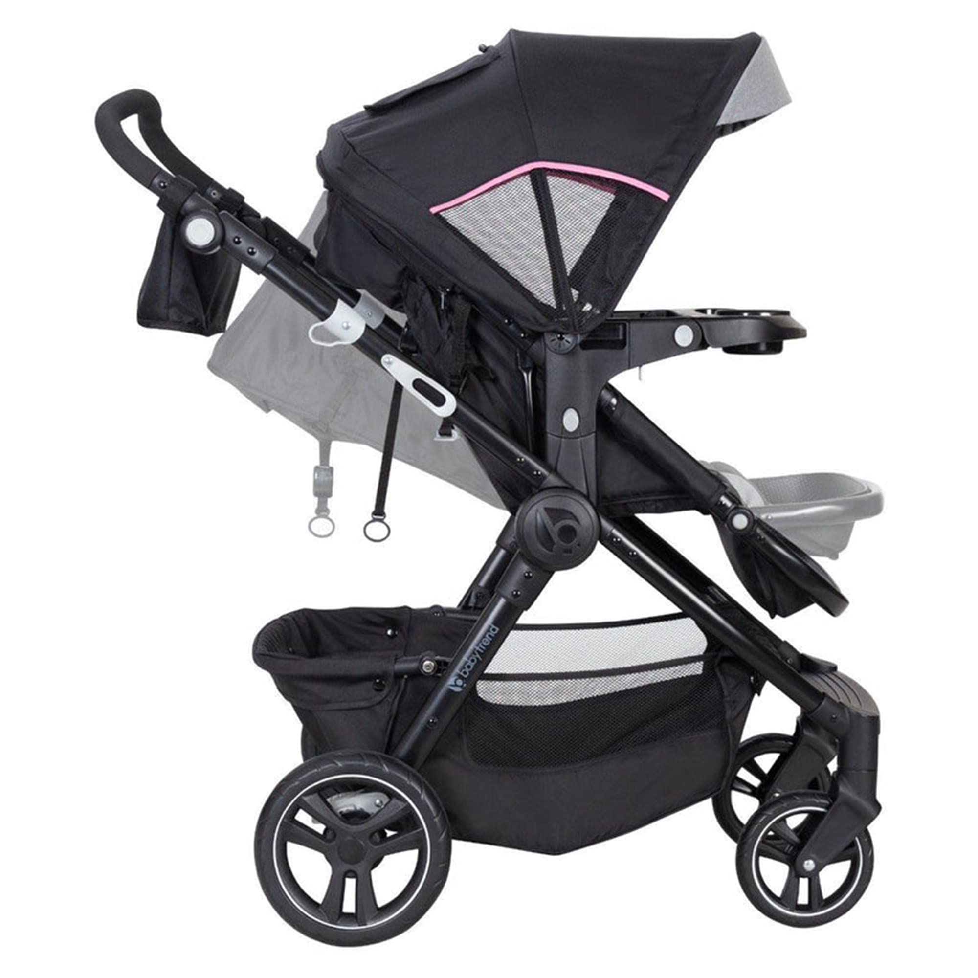 Baby Trend City Clicker Pro Travel System, Soho Pink , 37.5x23x23 Inch (Pack of 1)