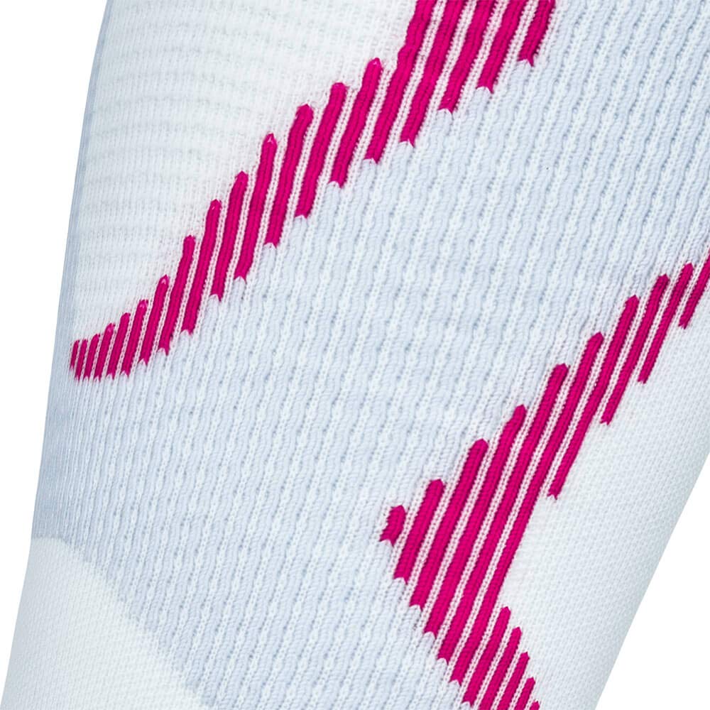 Bauerfeind Run Performance Compression Socks - Targeted Compression Zones - Increased Ankle Stability - Heel and Sole Relief for Running, Jogging, Walking & Sports (Women, White, 9.5-11, L)