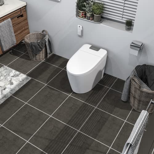 Auto Open/Close Lid Smart Toilet Bidet with Built-in Tank, Auto Flush & Wash, Elongated Heated Seat, Adjustable Water Temperature, and LED Light (1.28GPF)