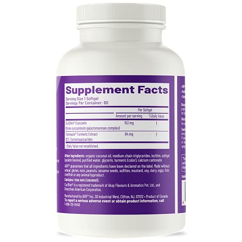 AOR, Curcumin Ultra, Premium supplement, Fast-Acting Joint Support, 60 Softgels (60 Servings)