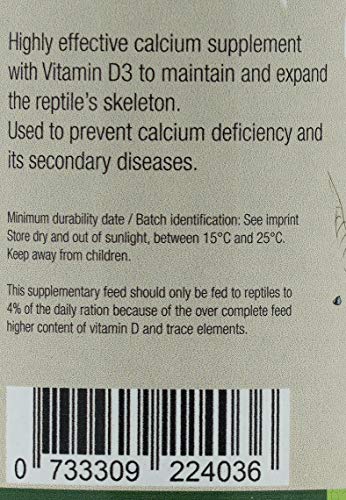 Nekton Rep-Calcium Plus D3 Reptile Supplement, 65gm