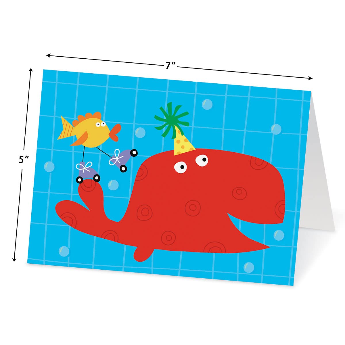 Current Kids Birthday Greeting Cards Value Pack - Set of 16, 8 Unique Designs, Large 5 x 7 Inch Cards, Sentiments Inside, Envelopes Included