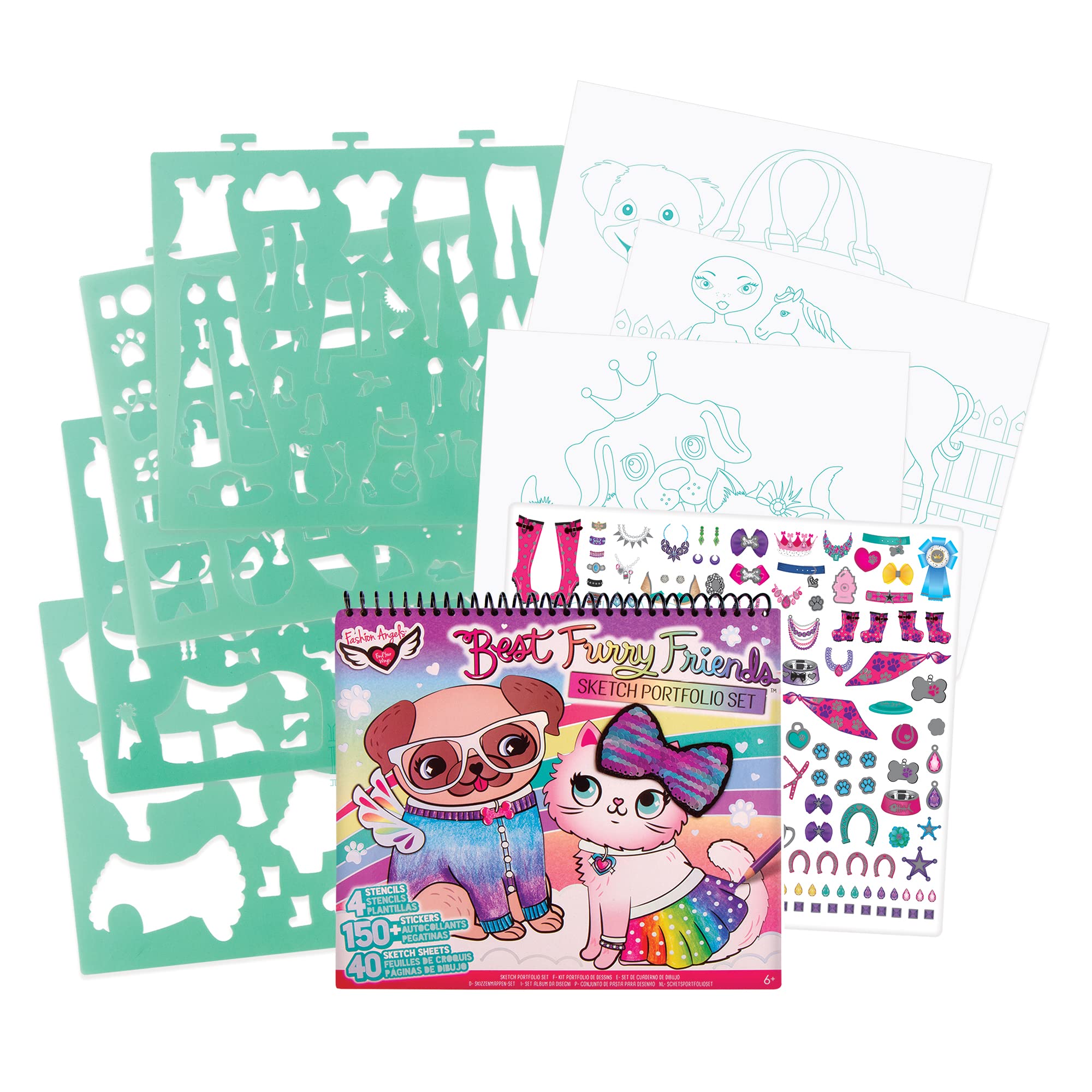 Fashion Angels Pet Lovers Fashion Full Size Sketch Portfolio, Style may vary