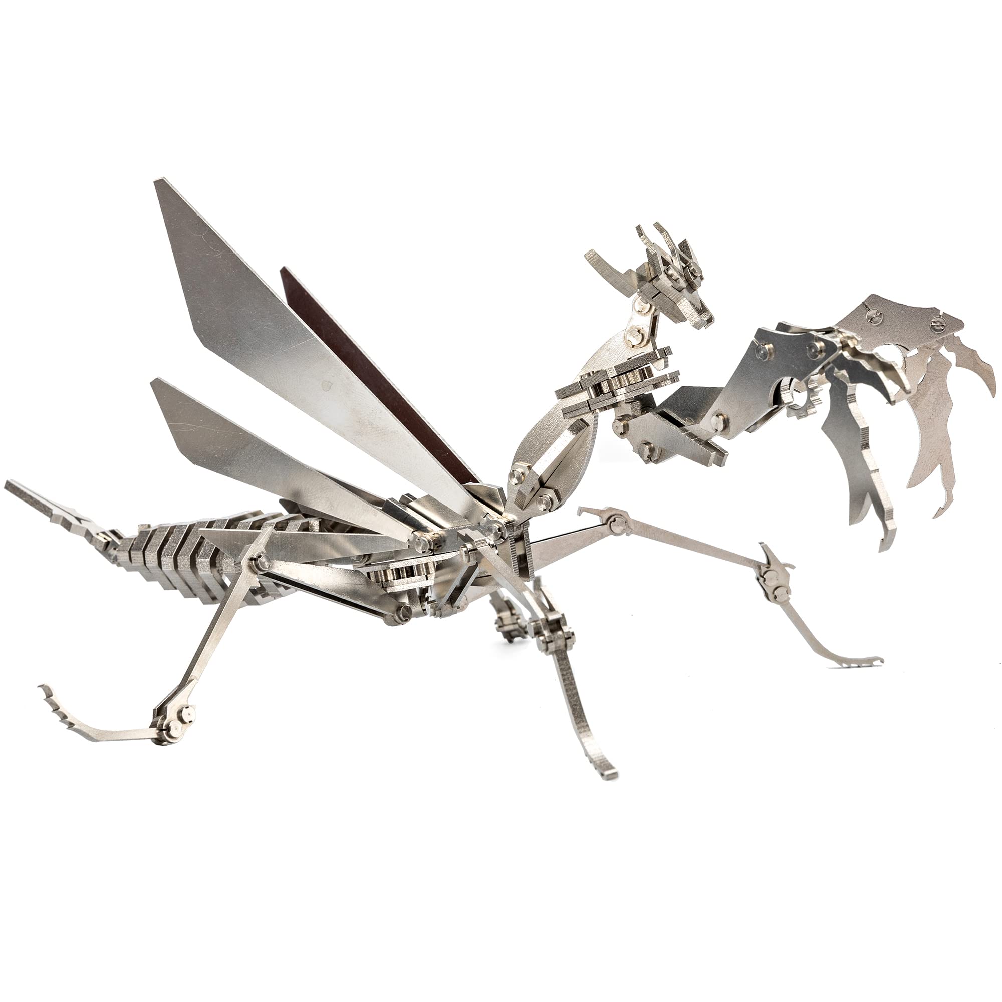 Madsteel Insect Mantis Exhilarating 3D Metal Model Puzzle Kit for Adults β Exquisite Brain Building Miniature Toy, Stainless Steel Assembly for Mindful Relaxation and Fun (Non-Finished Model)