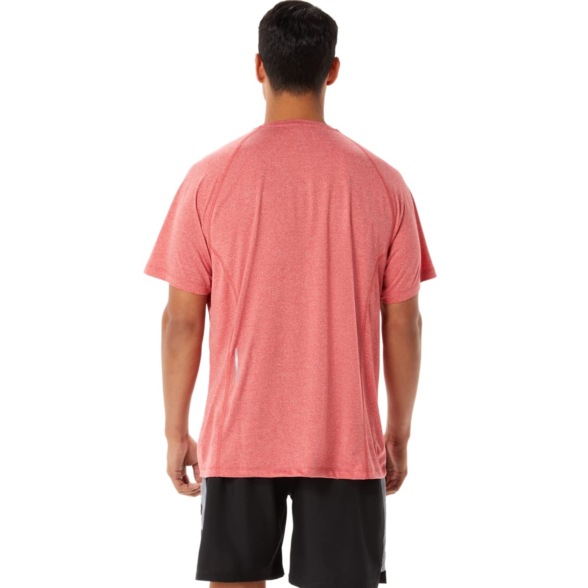 ASICS Men's Ready-Set Lyte Short Sleeve Apparel, XL, Velvet Pine Heather