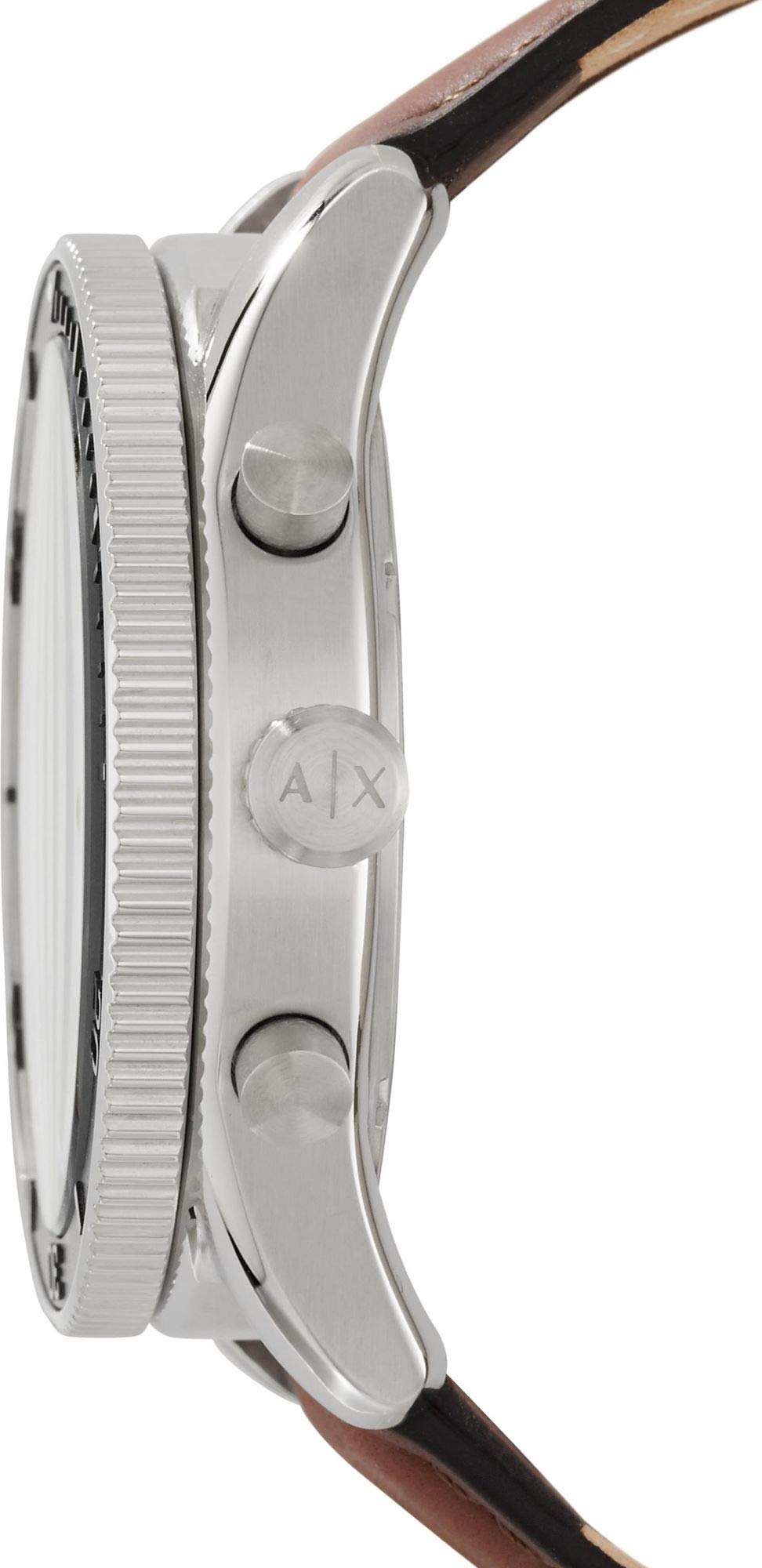 AX ARMANI EXCHANGE Men's Leather Watch, Color: Brown (Model: AX1822)