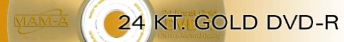 MAM-A 4.7 GB (Mitsui) Gold 8X DVD-R's (Archival-Grade) 50-Pak in Cakebox