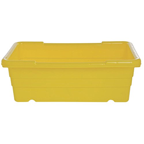 Nest and Stack Lug Yellow Plastic - 25" L x 16" W x 8 1/2 D