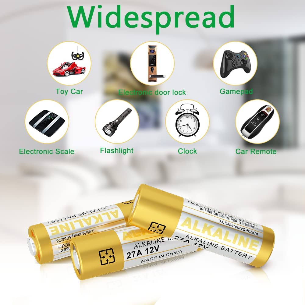 Beidongli 27A 12V Alkaline Batteries A27S MN27 L828 A27 12V Battery 20 Piece 【3 Years Warranty】