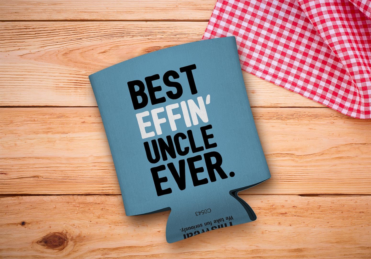 Aunt Uncle Gifts Best Effin' Aunt and Uncle Ever Funny Aunt Uncle Announcement Aunt Uncle Gift Set 2 Pack Can Coolie Drink Coolers Coolies Blue & Pink