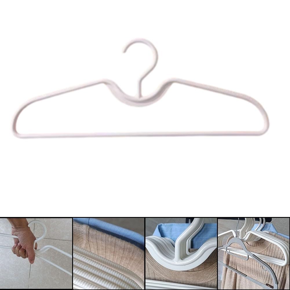 Clothes Hangers Short Neck Design Plastic Hangers Non-slip Short Neck Hanger for Jackets Pants Shirts(20pcs)
