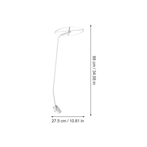 NUOBESTY Mosquito Net Stand, Mosquito Net Holder Clip- On Crib Canopy Holder Rack Mosquito Net Accessories for Baby Crib Bed
