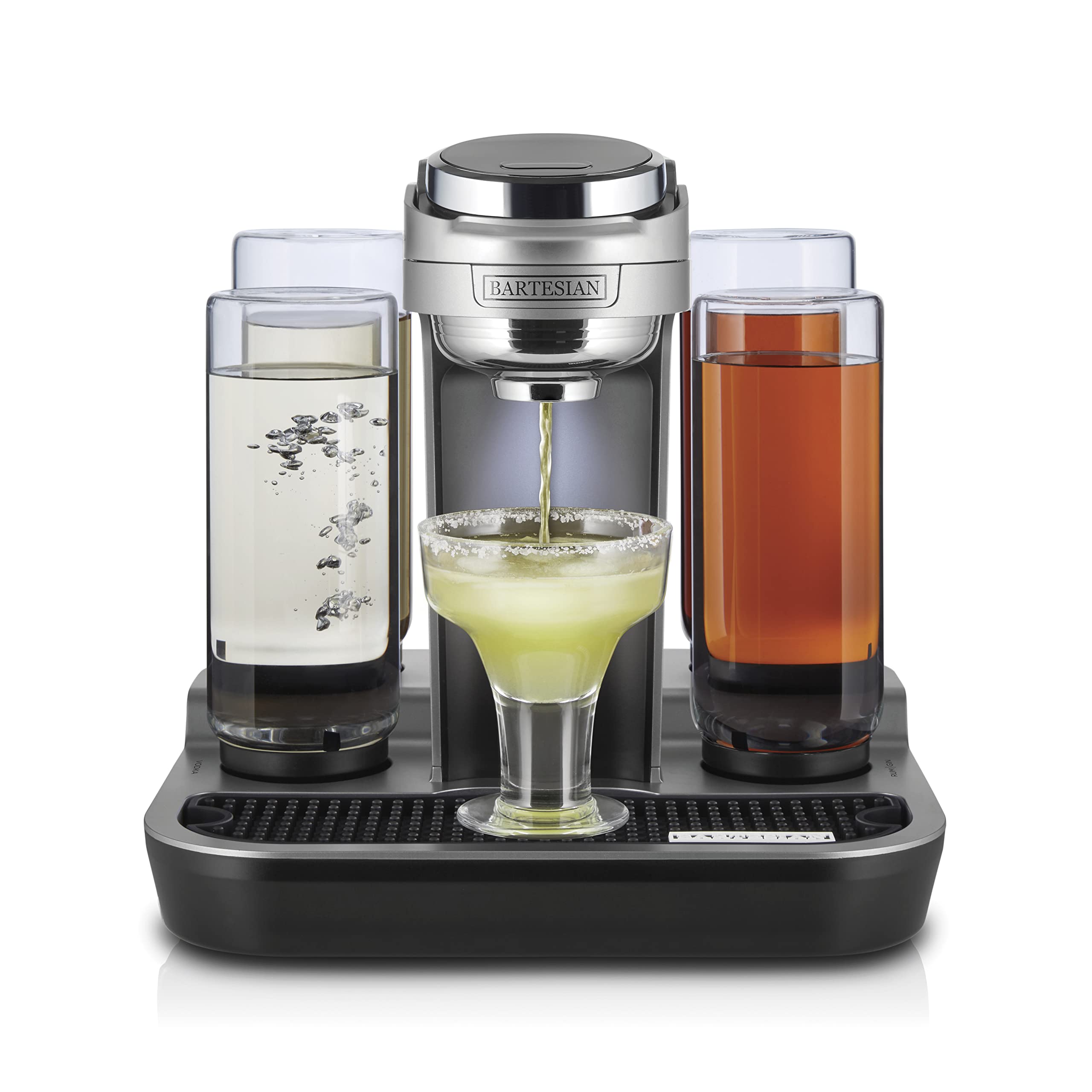 Bartesian Professional Cocktail Machine, 5 Premium Glass Bottles, 55306 (Renewed)