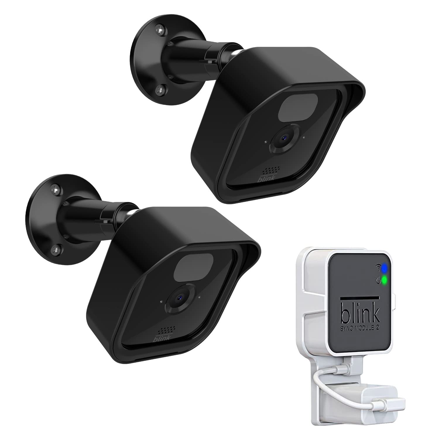 Augstci Blink Outdoor Camera Wall Mount, 2 Pack Weatherproof Protective Housing and 360 Degree Adjustable Mount for Blink Outdoor