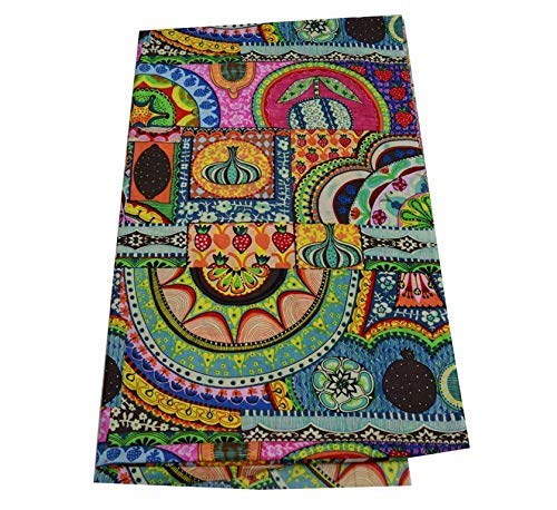 V Vedant Designs Hand Block Printed Indian Natural Cotton Jaipuri Print Sanganeri Kurti Print Fabric by 5 Yard