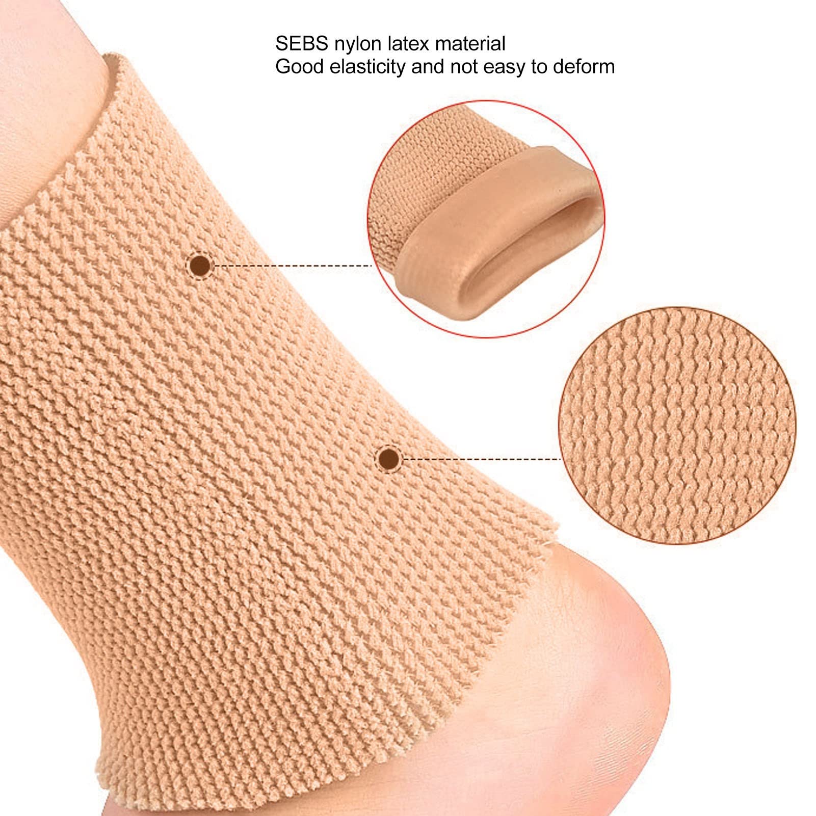 Ankle Brace,Compression Sleeve Injury Recovery Elastic Sports Protection, Compression Sleeve Ankle Support, Protective Sleeve, for Plantar Fasciitis, Achilles Tendon Support, for Men Women(?¡è??),