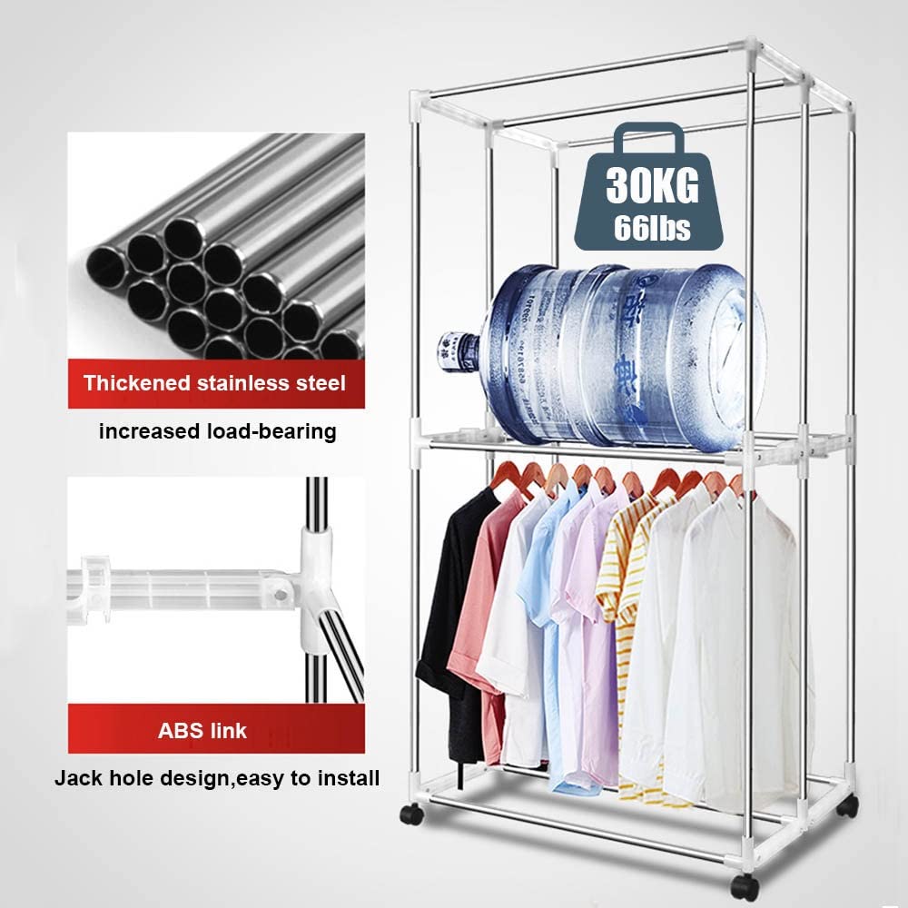 Foldable Electric Heated Clothes Airer Dryer Rack with Remote Control,2/3-Tier Household Dryer,1500W Warm Air Drying Wardrobe,(Anion) Digital Timer,Quick Dry,for Apartments Laundry Dorm (Size : 3 Lay