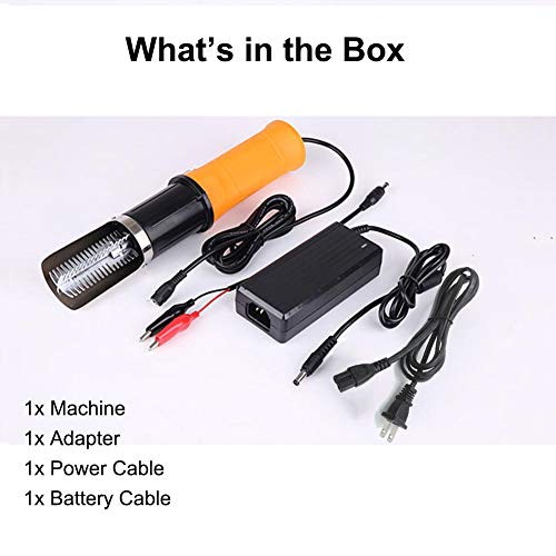 Speder Fish Scaler Corded Electric Fish Scale Remover Scraper Cleaner Kit with Waterproof Powerful Motor and AC Power Adapter for Fish Scaling