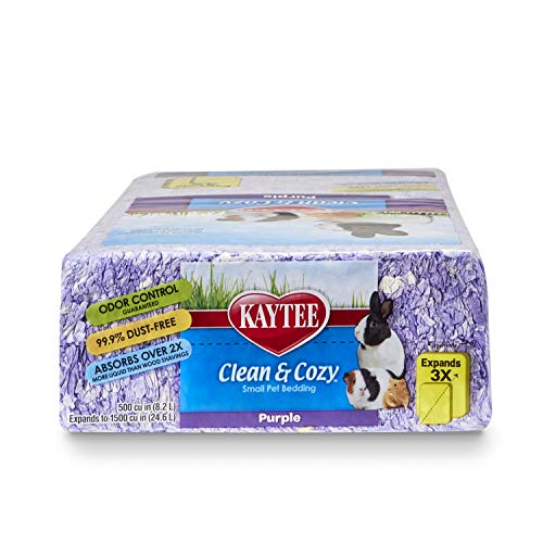 Kaytee Clean & Cozy Purple Bedding For Guinea Pigs, Rabbits, Hamsters, Gerbils and Chinchillas, 24.6 Liter