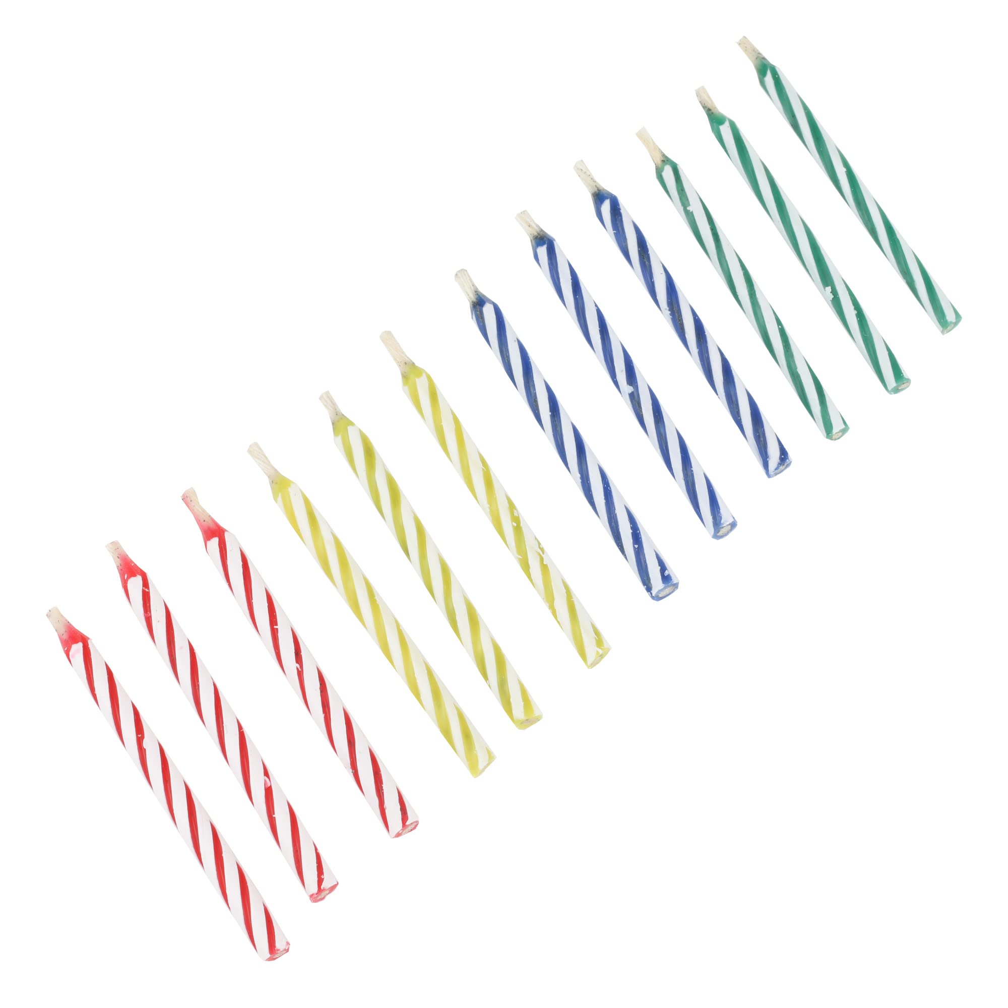Chef Craft Classic Trick Candles, 2.5 inches in Height 12 Piece Set, Spiral
