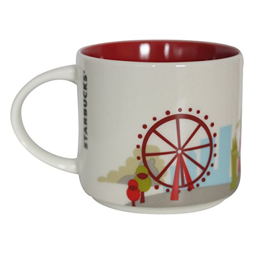 New Starbucks London You are Here Mug Coffee Cup Big Ben Gherkin St Pauls Eye Thames Tower Bridge YAH Coffee Cup