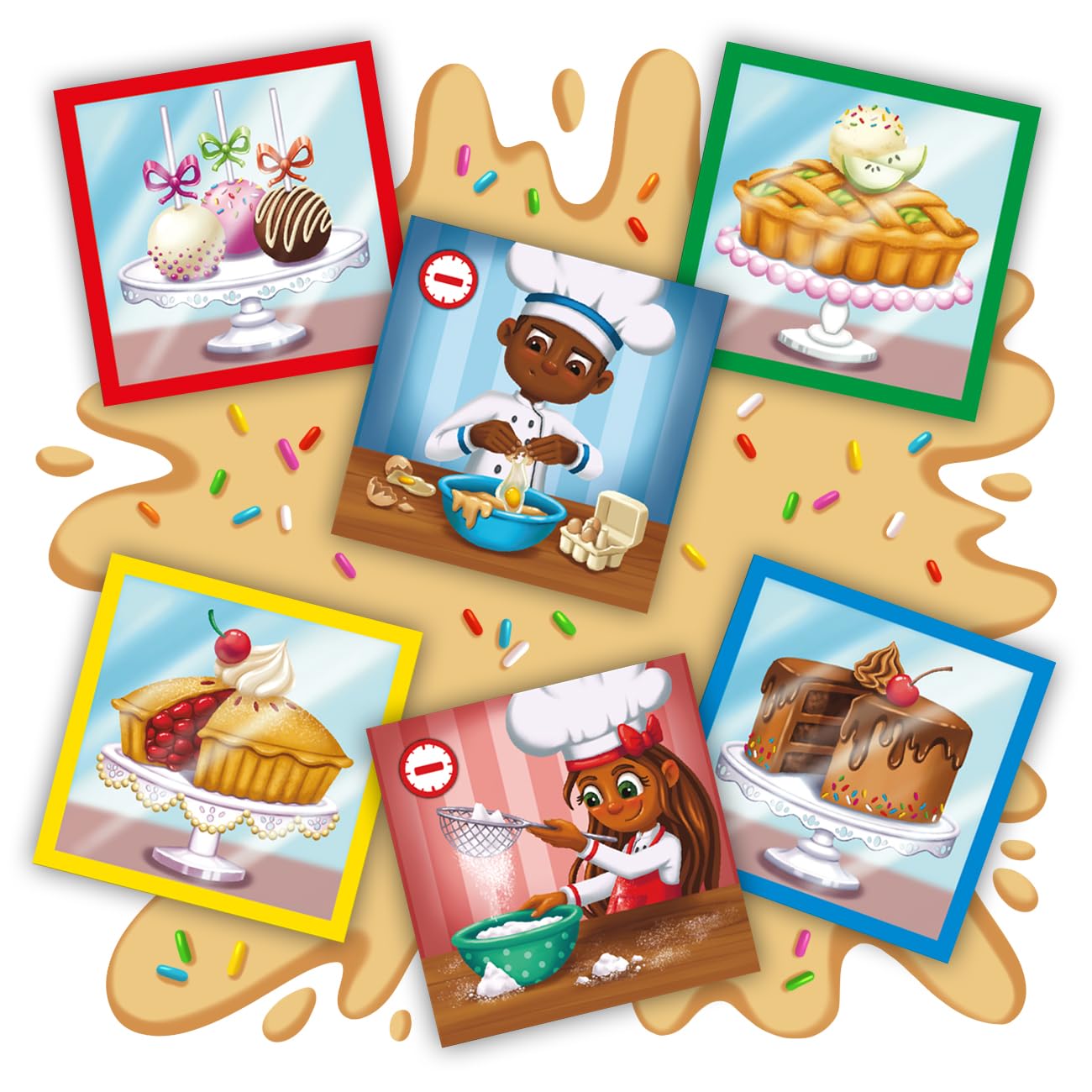 Jumping High Fives My First Bakery Board Game - A Sweet Matching Tile Game for 1-4 Kids Ages 3 and Up, A Fun and Colorful Cooperative Memory Game, Children Learn New Skills Through Hands-On Play