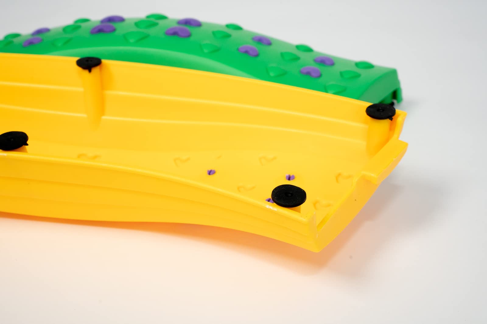 bintiva 20 Piece Tactile Balance Beam for Children - 8 Straight Pieces - 8 Curved Pieces - 4 Square Connectors - Unlimited Path Options