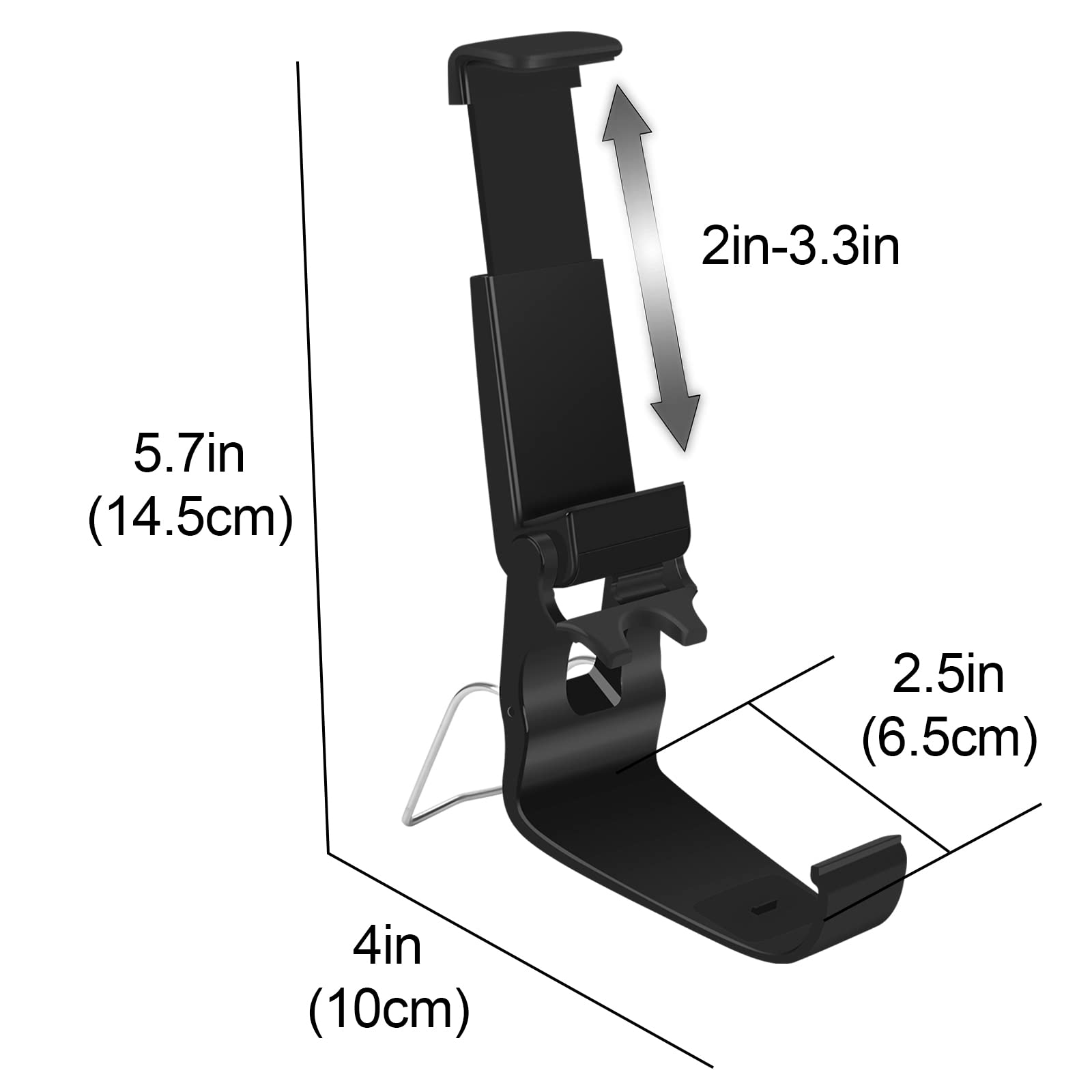 ANLINKSHINE Phone Controller Mount Gamepad Controller Phone Clip Foldable Clip Stand Compatible with Xbox ONE, Xbox ONE S Controller (Black)