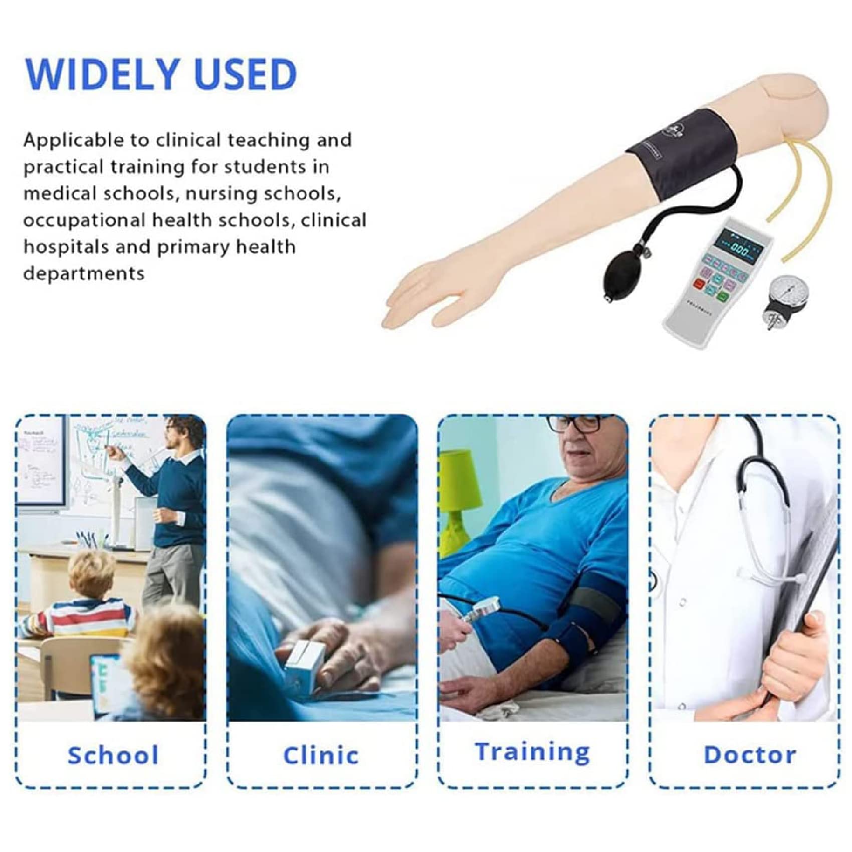 Arm Simulator Model, Advanced Electronic Blood Pressure Measurement Arm Operation Training Model for Nurse Apprentice Doctor
