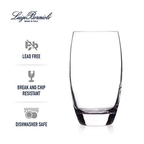 Luigi Bormioli Crescendo 20-Ounce Tumblers, Set Of 4, Crystal SON-hyx Glass, Made In Italy.