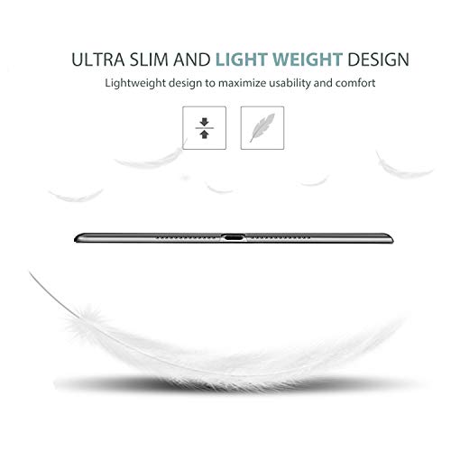 ProCase for iPad 9.7 Inch Case iPad 6th/5th Generation Case 2018 2017(Model: A1893 A1954 A1822 A1823), Ultra Slim Lightweight Stand Case with Translucent Frosted Back Smart Cover -Black