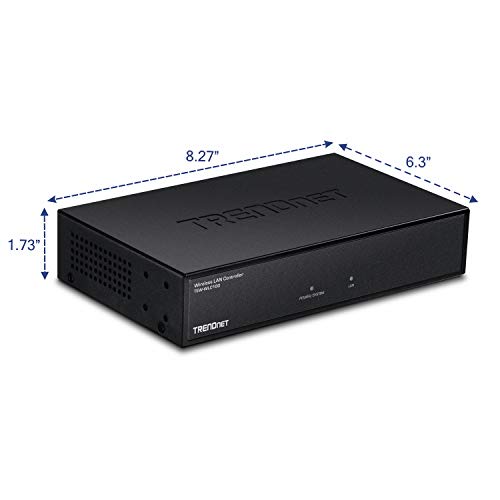 TRENDnet Wireless LAN Controller, Built-in 5-Port GB Switch, Compatible with: TEW-755AP/TEW-821DAP/TEW-825DAP, Access Point Management, TEW-WLC100, Black, Manage up to 128 AP's