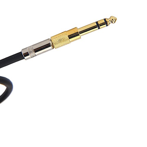 Quarter inch Adapter, 6.35mm (1/4 inch) Male to 3.5mm (1/8 inch) Female Headphone Jack Plug, Gold Plated, 6 Pack - JOLGOO