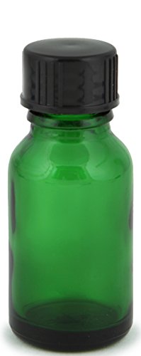 Vivaplex, 24, Green, 15 ml Glass Bottles, with Lids