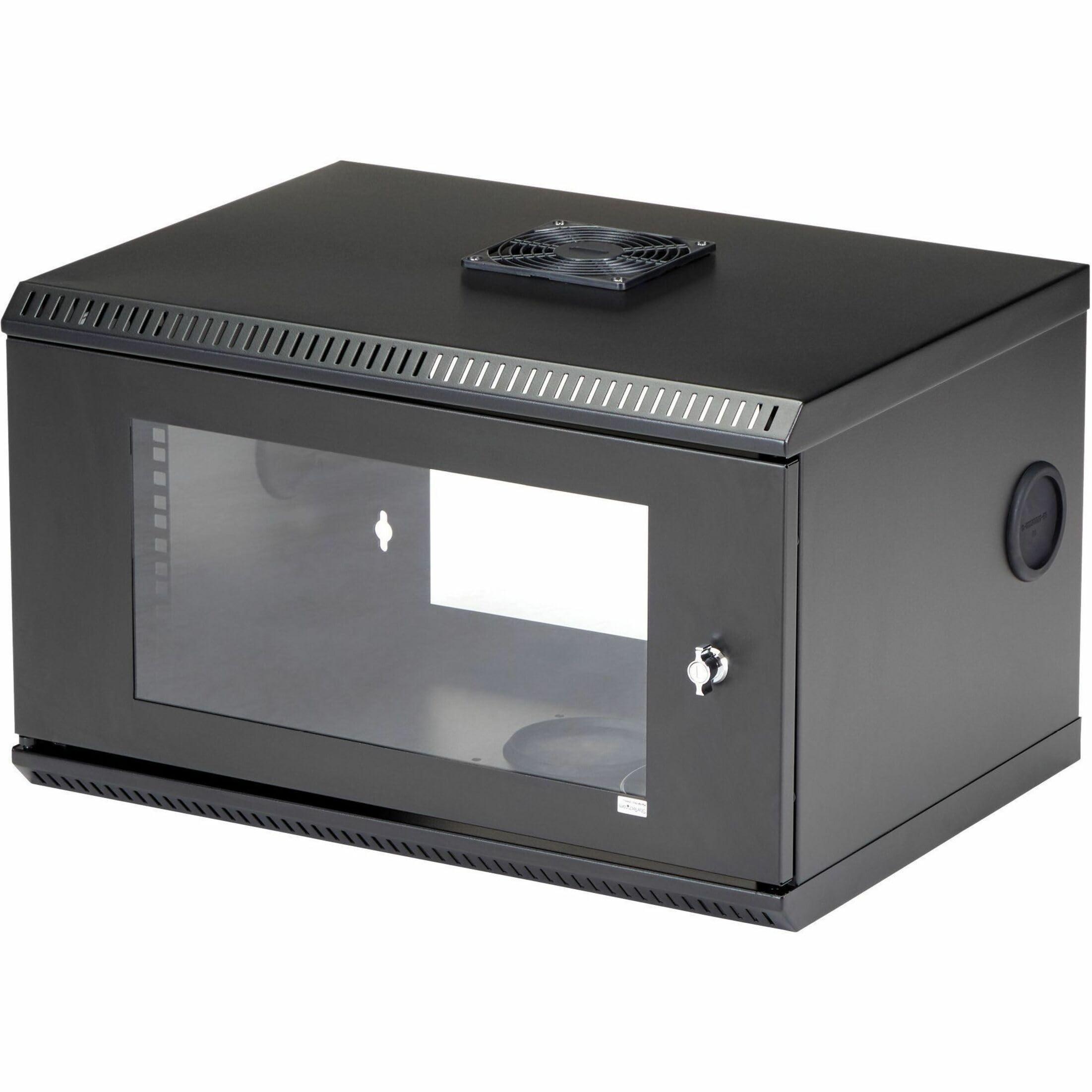 StarTech.com 2-Post 6U Wall Mount Network Cabinet w/ 1U Shelf, 19" Wall-Mounted Server Rack for Data Computer Equipment