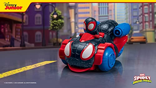 Marvel Spidey and His Amazing Friends Quick Shot Vehicle (Miles Morales: Spider-Man) - Quick Shot 2-in-1 Vehicle