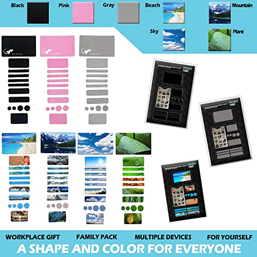 Webcam Covers - Laptop Webcam Cover - Tablet Webcam Covers - Smart TV & for Every Size Webcam on Any Device - Reusable/Multi-use β Protect Your Privacy with Gecko - Black