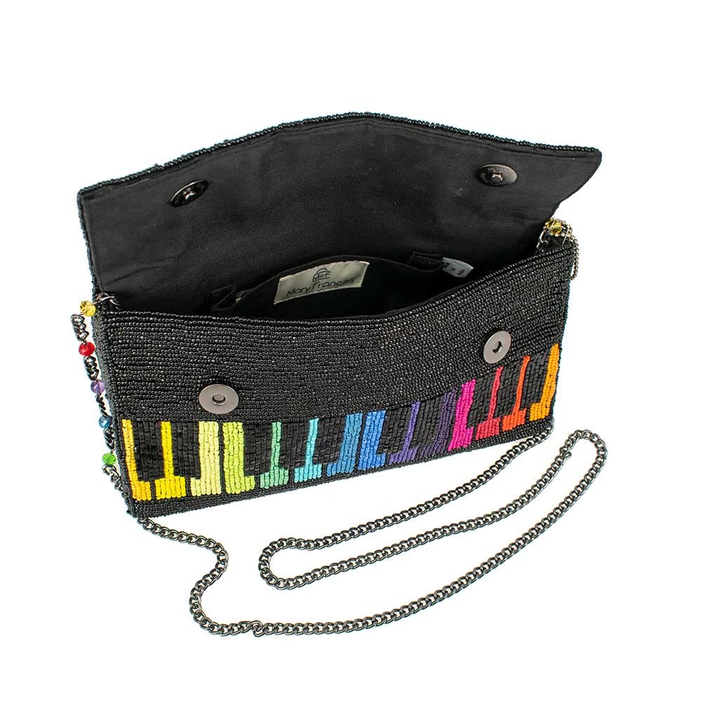 Mary Frances Key Player Crossbody Piano Handbag
