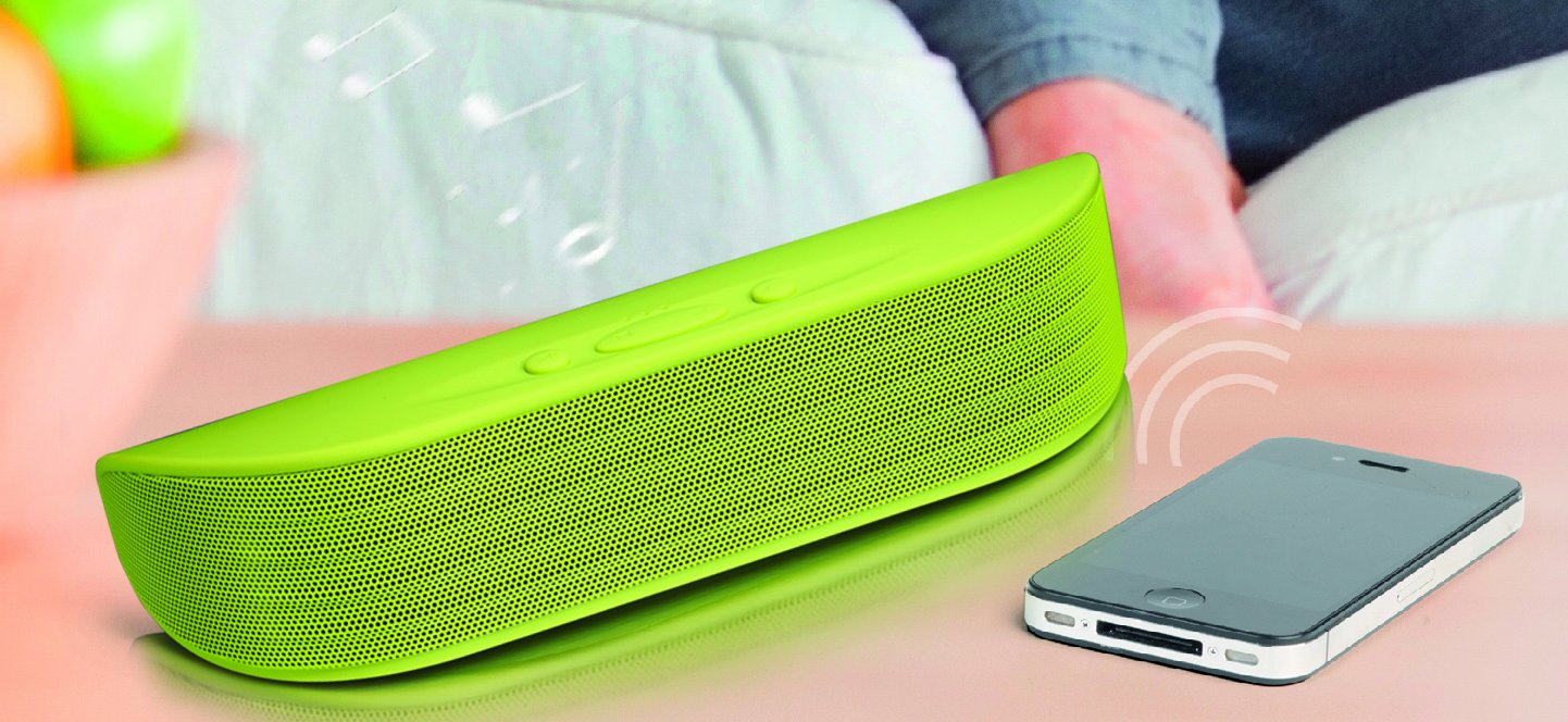Sylvania Bluetooth Wireless Portable Speaker, with Hands-free Microphone, Green