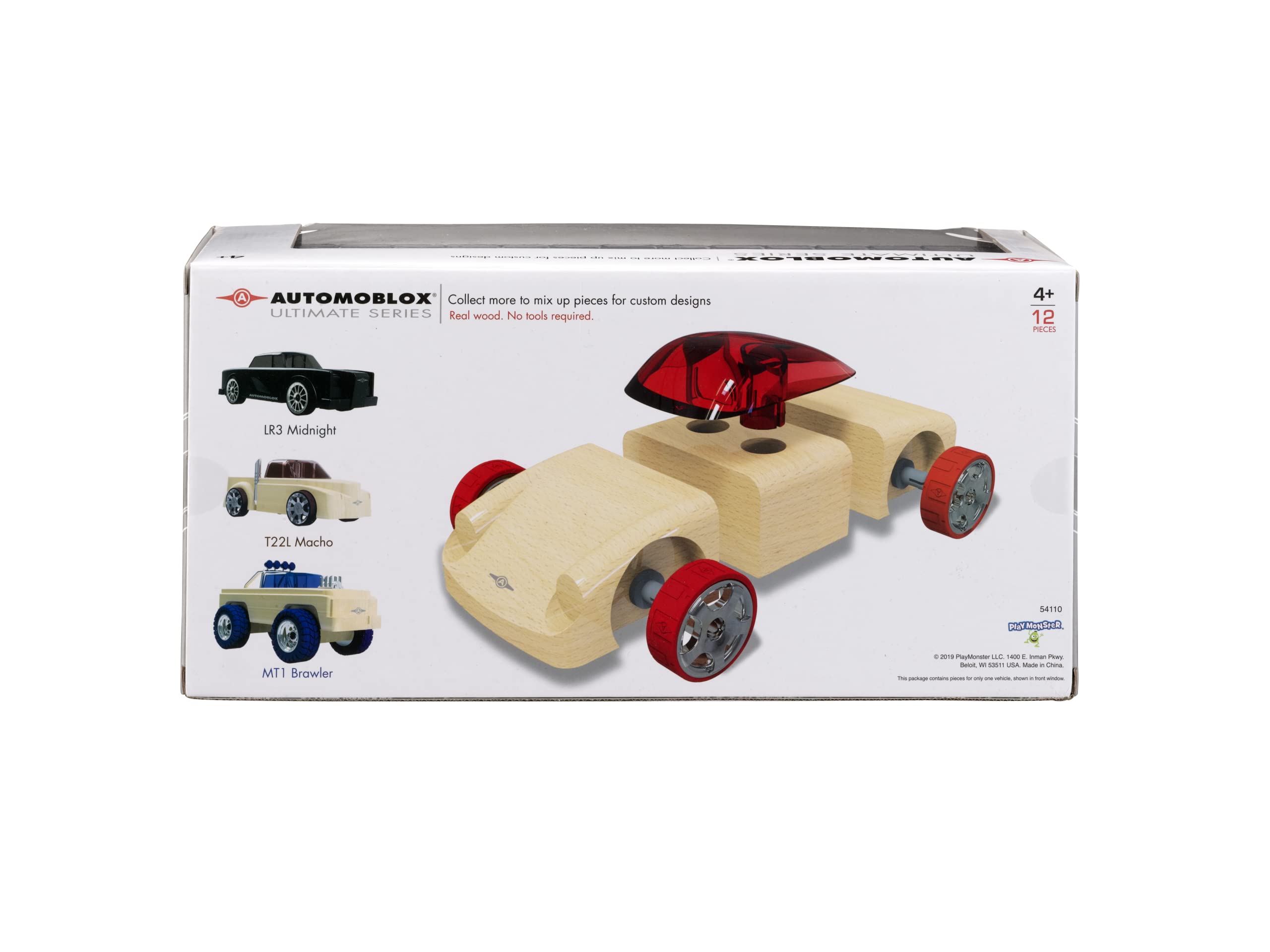 Automoblox Ultimate C-21 Violator — Wooden Mix-and-Match Car— Build and Rebuild — Ages 4+