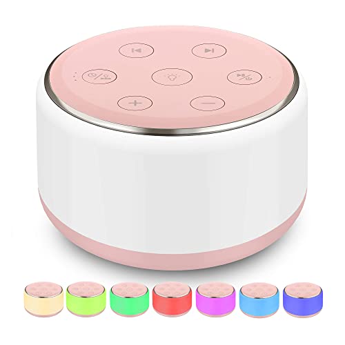 Sound Machine Baby for Sleeping β Portable White Noise Machine for Kids Adults with Night Light, 34 Soothing Noises, USB Rechargeable Sleep Machine for Nursery Lullaby