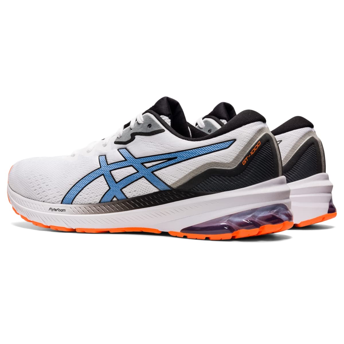 ASICS Men's GT-1000 11 Running Shoes, 11, WHITE/BLUE HARMONY
