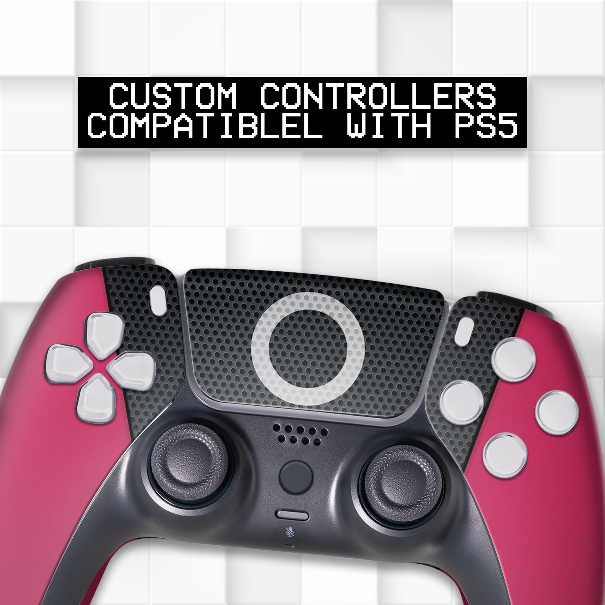 BCB Controllers Custom Wireless Controller compatible with PS-5 Controller | Works with Play-Station 5 Console | Proudly Customized in USA with Permanent HYDRO-DIP Printing (NOT JUST A SKIN)
