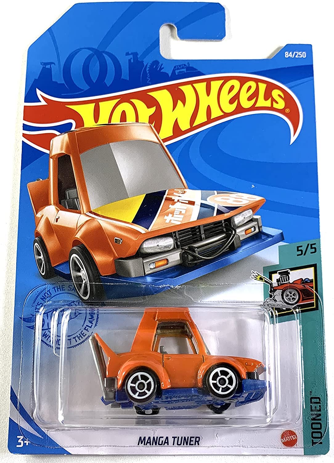 Hot Wheels 2021, Manga Tuner Orange, Tooned 5/5, 84/250