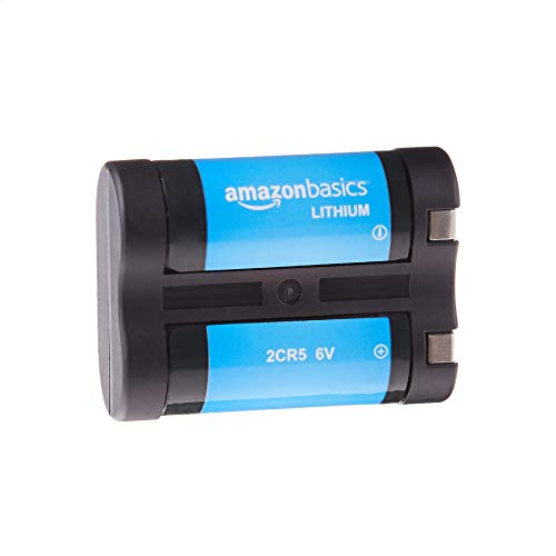 Amazon Basics 8-Pack 2CR5 Lithium High-Capacity Photo Batteries, 6 Volt, Replaces 245, 2CR-5, EL2CR5, and DL245 Batteries, 10-Year Shelf Life