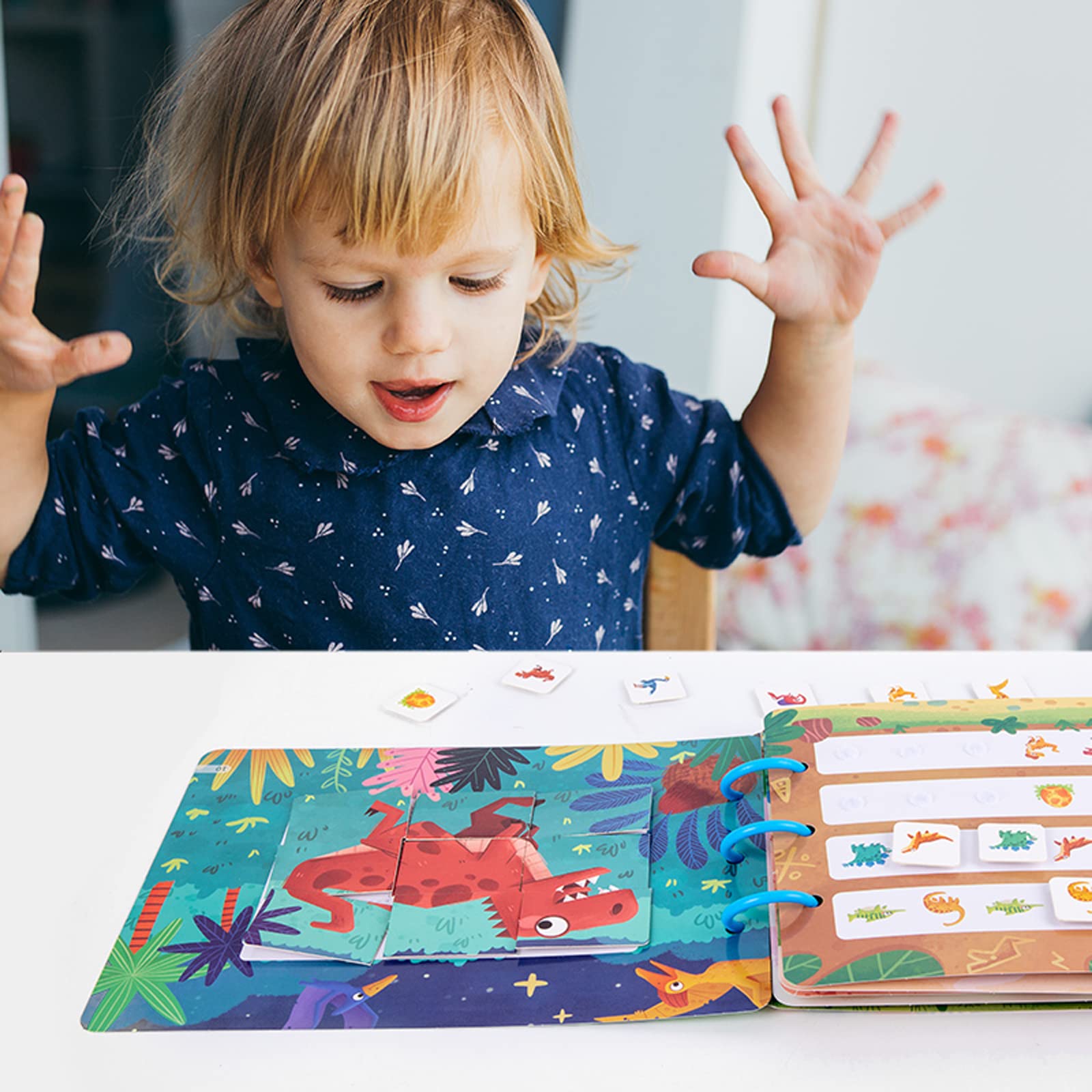 Jxueych Quiet Book for Toddlers Preschool Sensory Toys DIY Montessori Busy Book for Kids to Develop Learning Skills, Road Trip Essentials (Vegetable)